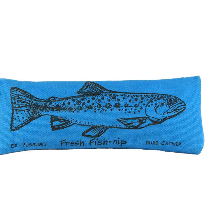 Dr. Pussums 6"x 3" Fresh Fish Nip Kicker – The Green Store